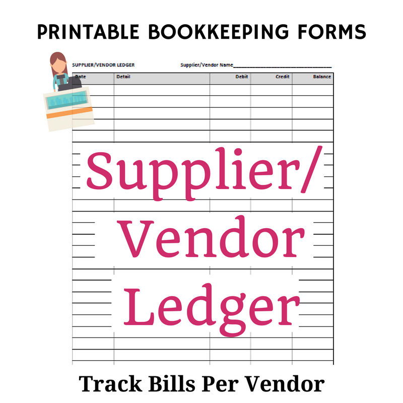 Free Bookkeeping Forms and Accounting Templates | Printable PDF